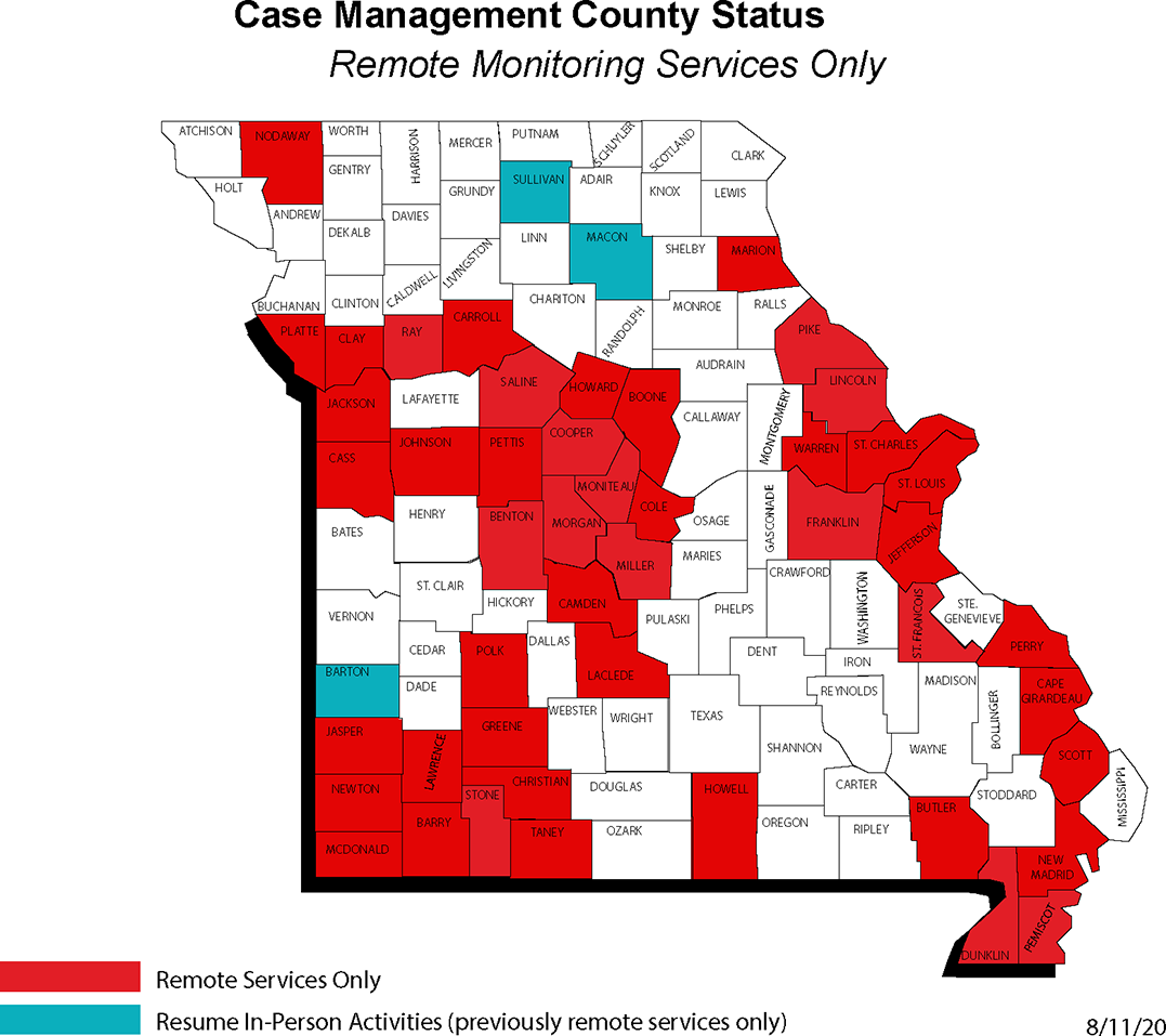 Case Management County Status | dmh.mo.gov