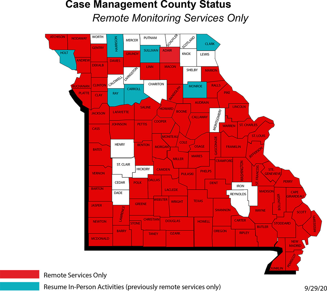 Case Management County Status | dmh.mo.gov